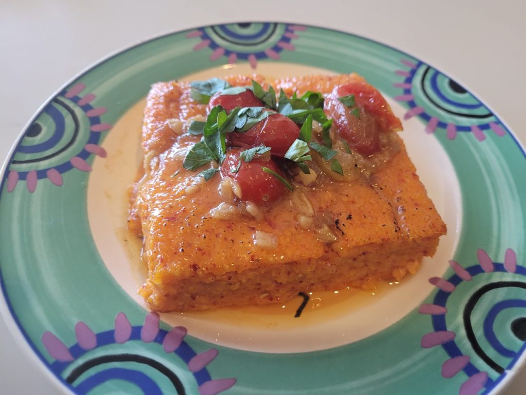 Red Pepper Polenta El Farol - Cooking Secrets for Men - Recipe